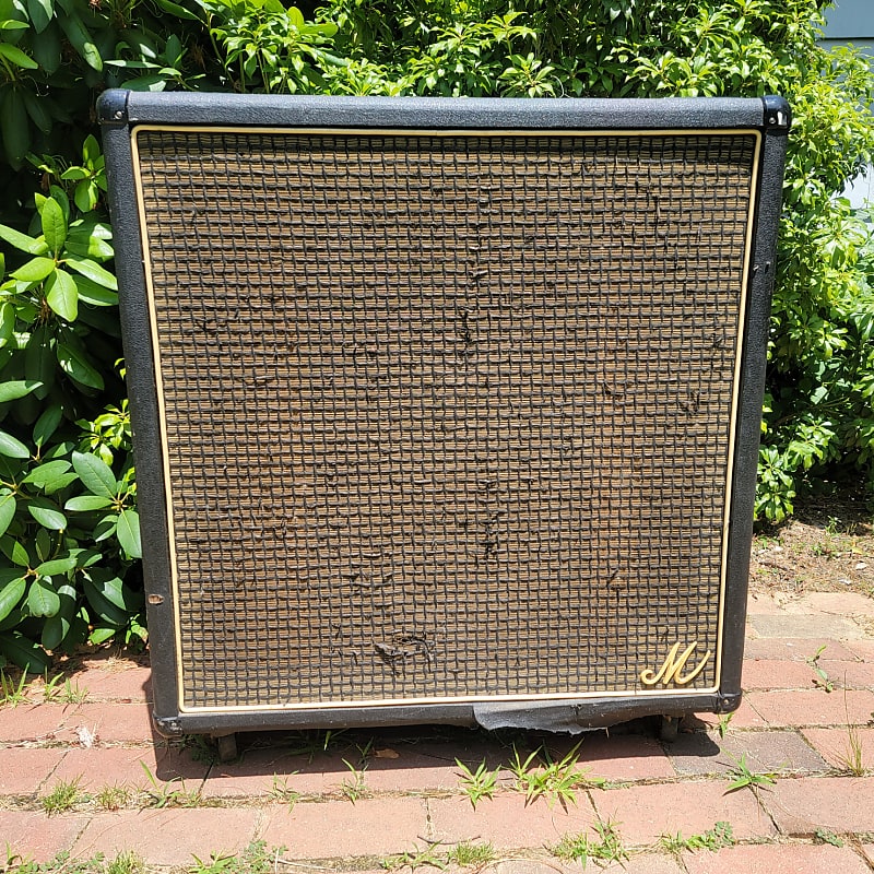 Marshall "Big M" 2x12 Speaker Cabinet 1970s | Reverb