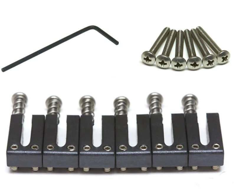 Graph Tech String Saver Elite 6-Saddle Set for Strat/Tele, | Reverb