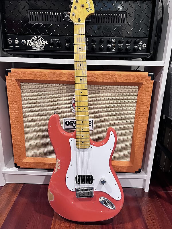 Fender Stratocaster- Tom Delonge Style Custom Build - Aged | Reverb