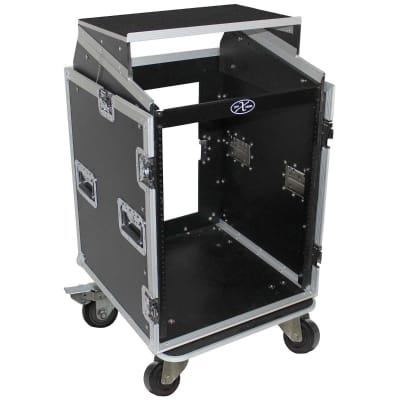 ProX T-14MRLT 14U Rack x 10U Top Mixer Combo Travel Case with | Reverb