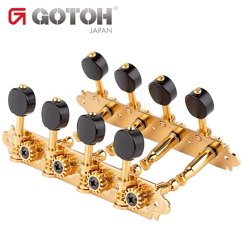NEW Gotoh MA40 "A Style" Tuning Keys Mandolin Pegs Black | Reverb