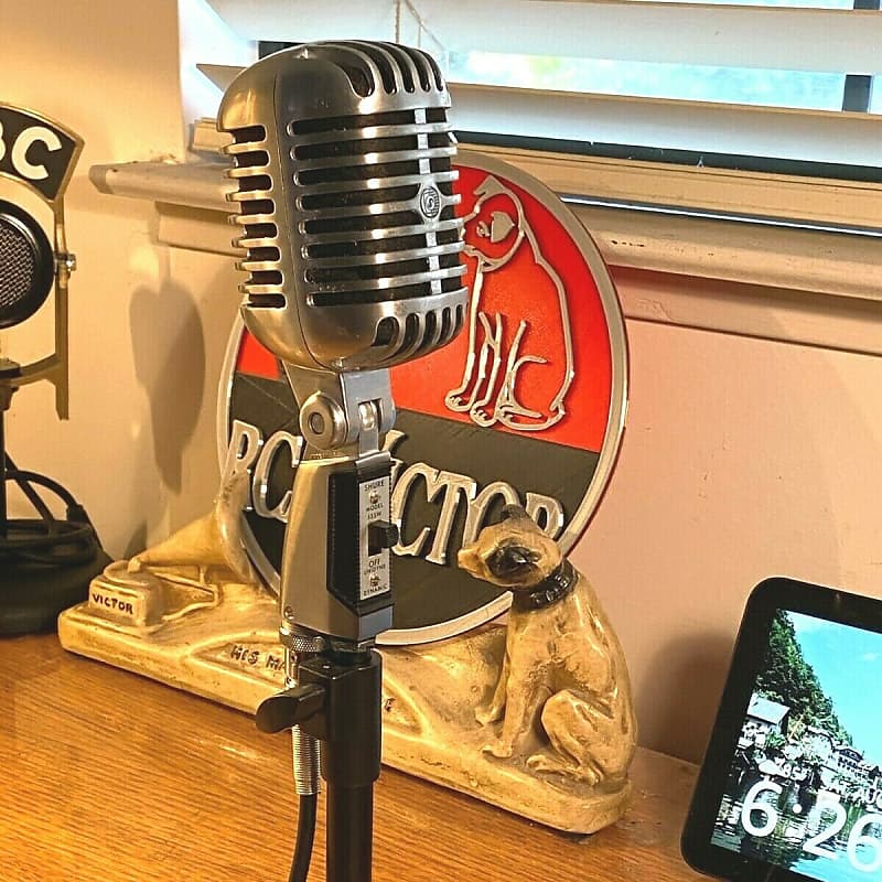 Vintage 1960's Shure 55SW Microphone - works strong - stand | Reverb