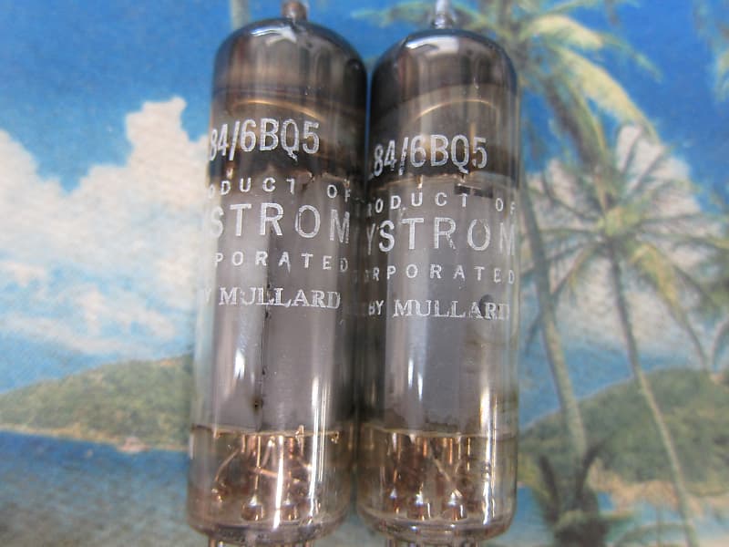 Pr Vintage Mullard 6BQ5 Power tubes 1960s, FX1 Codes, Gt | Reverb