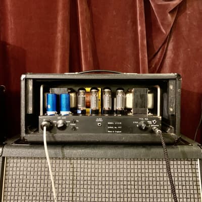 WHITE W-100 guitar/ bass amplifier c 1969 Black original | Reverb