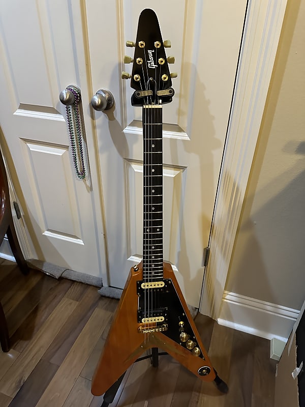 Badcat Instruments Flying V w/Iron Gear Pickups & Gig Bag | Reverb