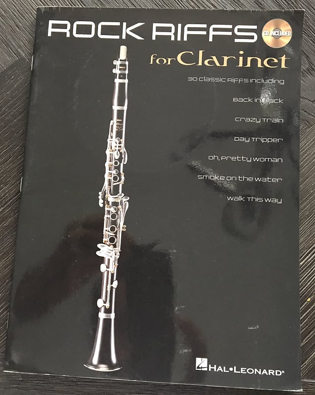Rock Riffs for Clarinet with CD Sheet Music Song Book | Reverb