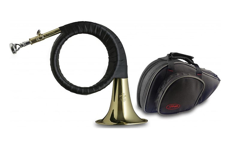 Stagg Bb Hunting Horn w/ Soft Case | Reverb