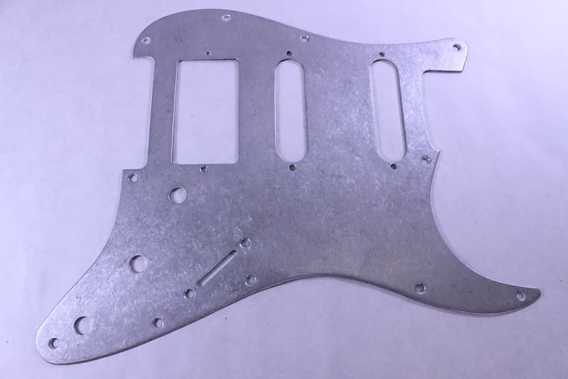 Fender Strat, Stratocaster, Distressed Aluminum Steampunk HSS | Reverb