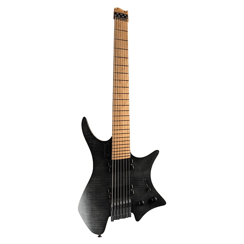 Strandberg Standard 7 String Maple Flame Black Finish | Reverb