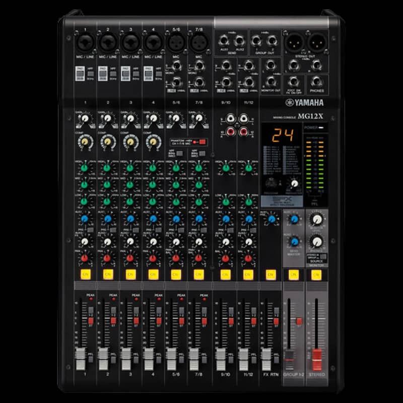 Yamaha MG12X CV 12 Channel Mixer with Effects | Reverb