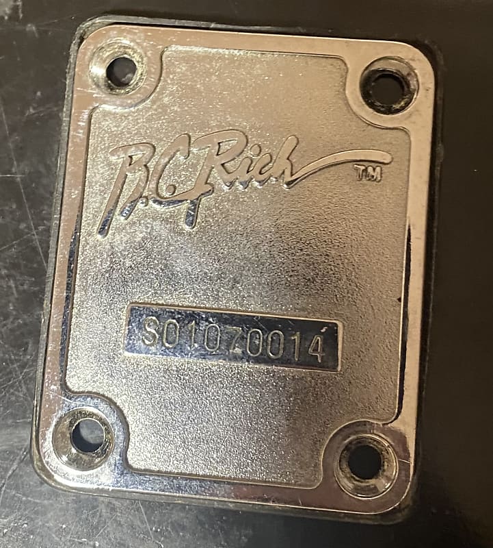 B.C. Rich Neck Plate - Chrome | Reverb