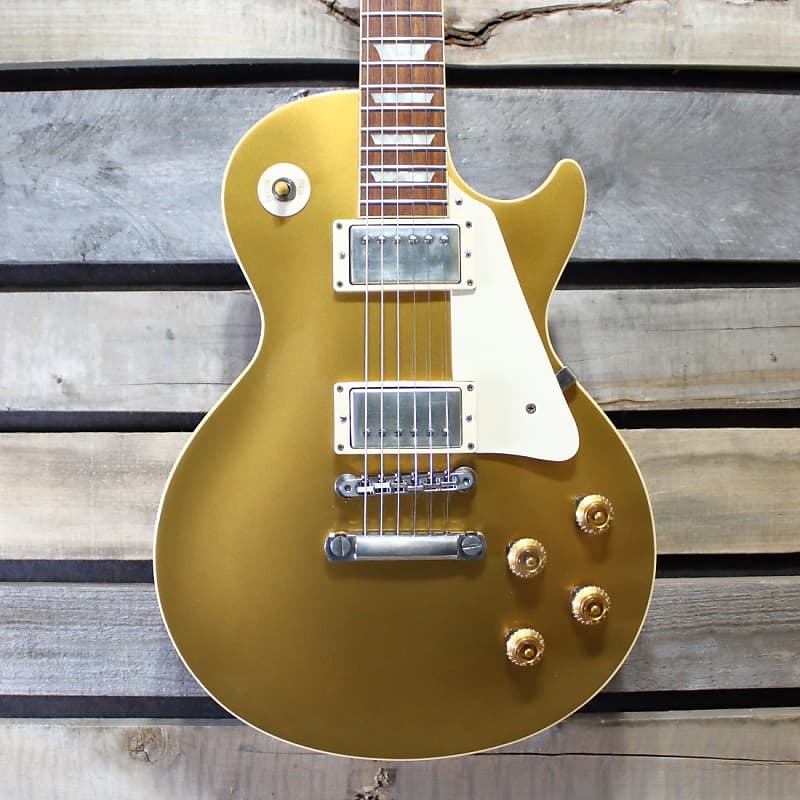 Used (2006) Gibson R7 Les Paul Electric Guitar Gold Top with | Reverb