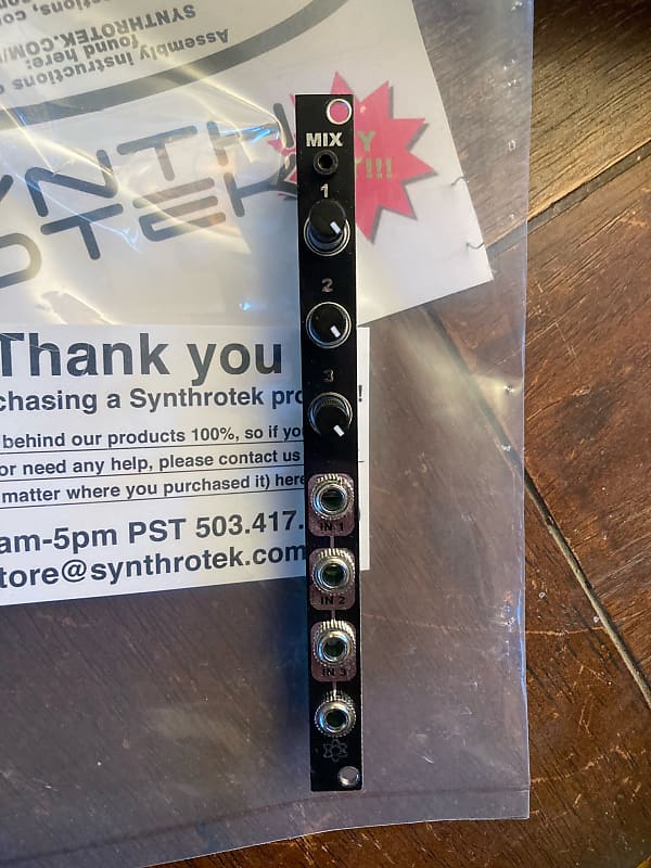 Synthrotek MIX - 3 Channel Passive Eurorack Mixer | Reverb
