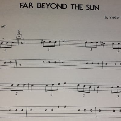 YNGWIE MALMSTEEN - RISING FORCE - GUITAR & BASS TAB BOOK - | Reverb