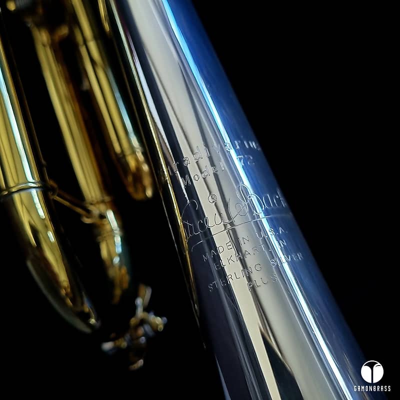 2023 Custom Bach Stradivarius 72 Sterling Silver Bell trumpet | Reverb