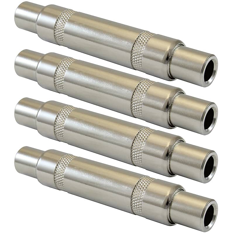 1/4" Female Coupler/Gender Changer TS Mono Connector - 4 Pack | Reverb