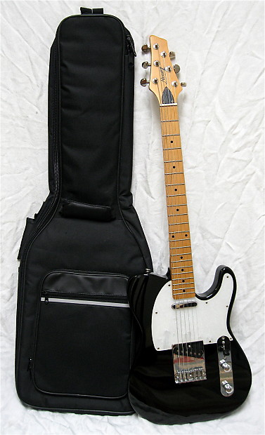 Alvarez Tele Copy Electric Guitar w/ Gig Bag - Black | Reverb