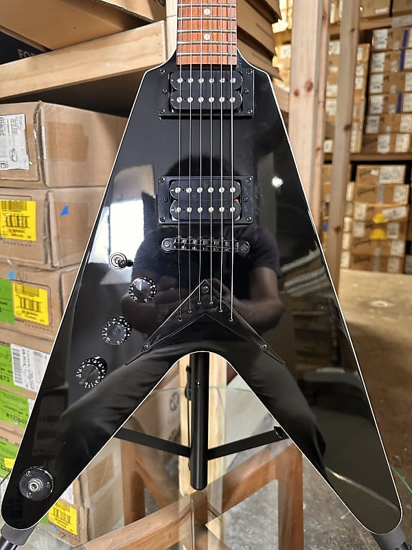 Dean VX Left-Handed - Classic Black #71463 | Reverb