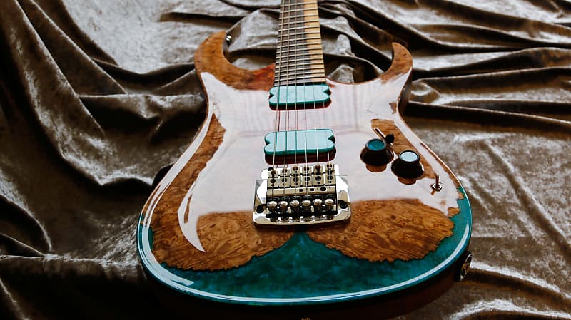 Boutique guitar Ergal 6 string illuminated resin by GB | Reverb