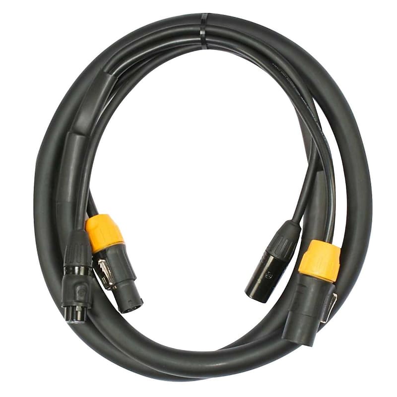 ADJ AC5PTRUE6 IP65 6FT 5-Pin Locking Power Link Combo Cable | Reverb
