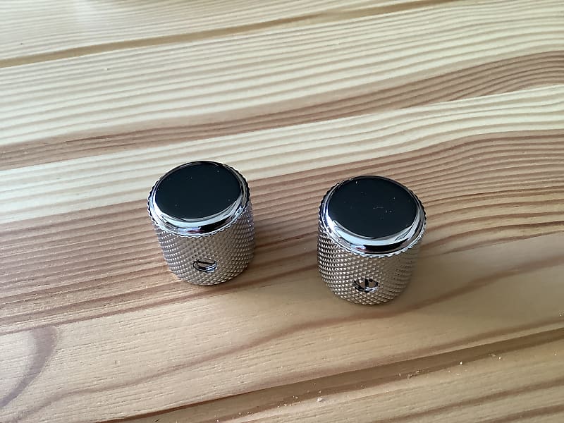 Fender Japan Telecaster Control Knobs 2022 - Chrome | Reverb