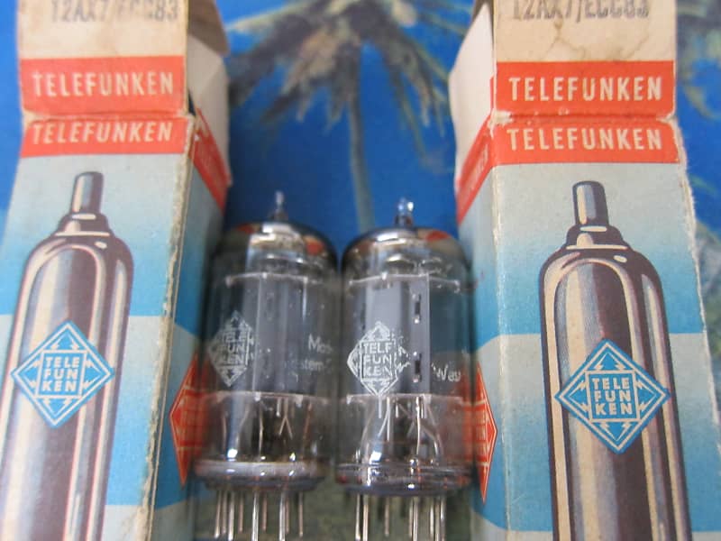 Pr Vintage Telefunken 12AX7 ECC83 Preamp Driver | Reverb