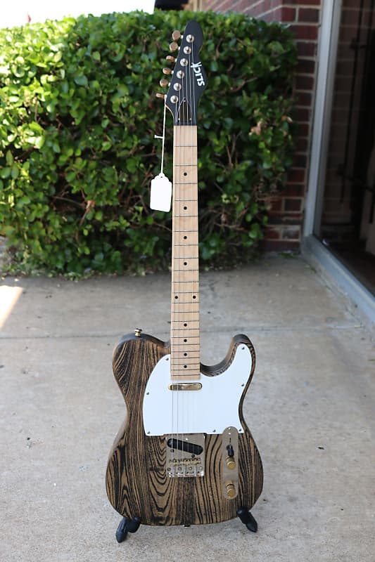 Slick SL51 Black Ash Electric Guitar | Reverb