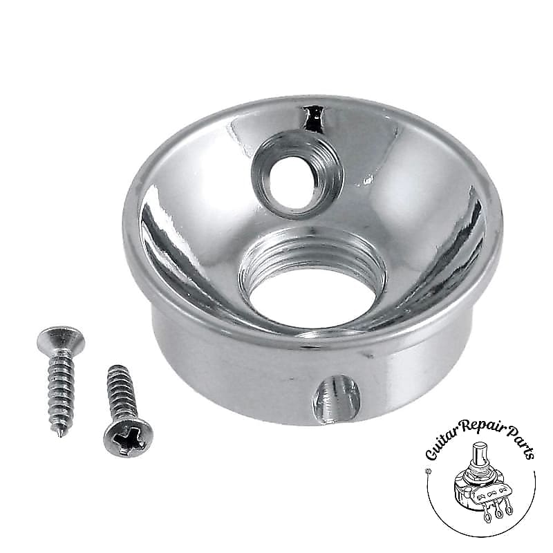 Allparts ElectroSocket Curved Jack Plate | Reverb