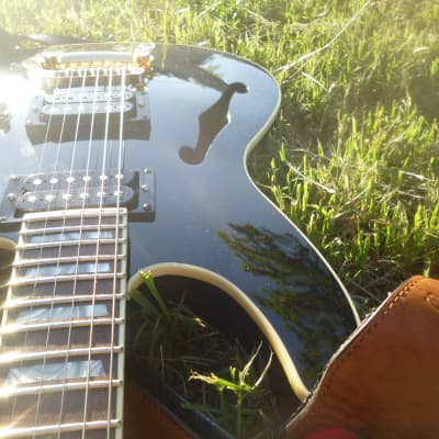 WARMOTH VIP BLACK PRS STYLE SEMI HOLLOW FS/FT | Reverb