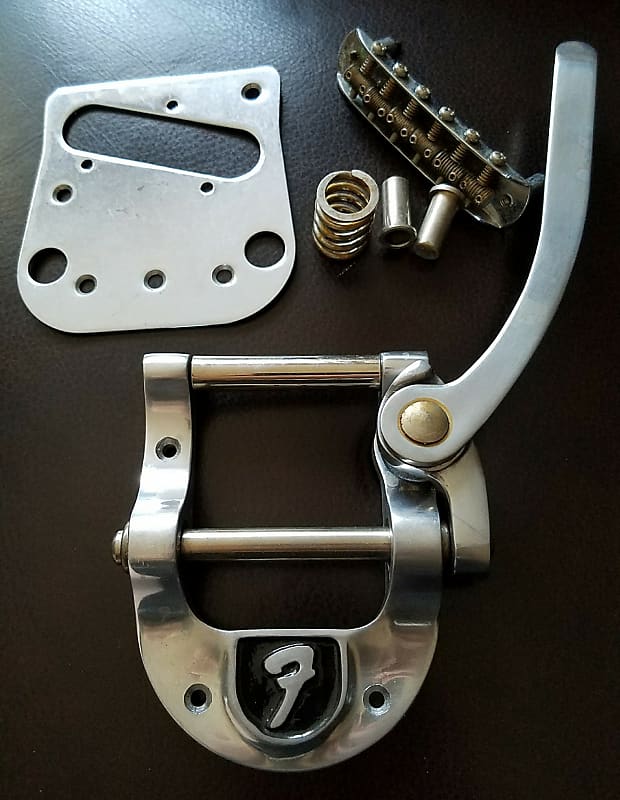 Bigsby "F" Logo B5 Vibrato Kit For Telecaster - Aged! | Reverb