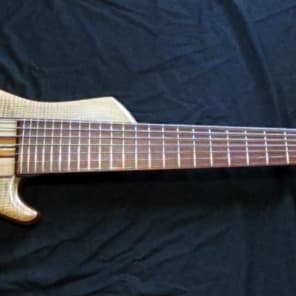 Kudela Custom 7 String Bass Guitar Singlecut Natural | Reverb