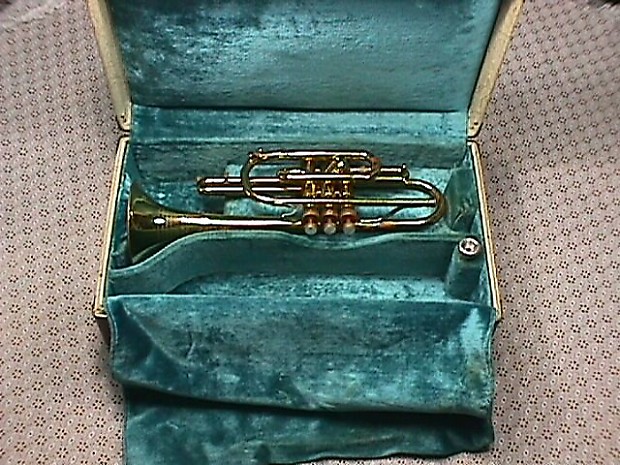 Vintage Martin Bb Cornet called The Indiana in a Case & Ready | Reverb