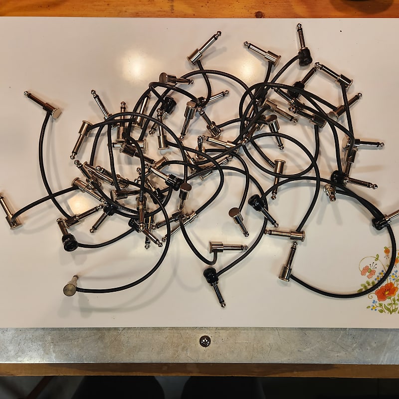 George L's Patch Cable + Guitar Input Cables 2010 - Chrome | Reverb