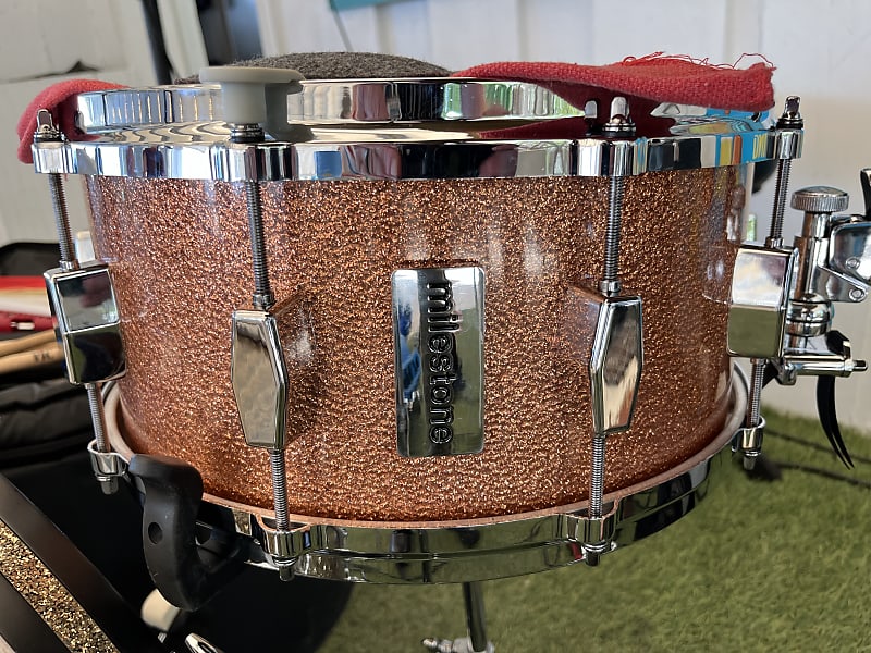 Milestone 14x6.5 Founder's Fiberglass Snare Drum Copper | Reverb