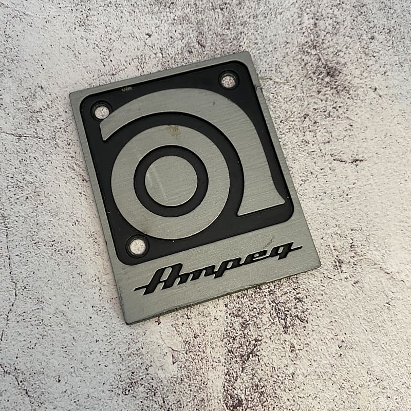 Ampeg Metal Logo Amp Metal Logo Badge Plate Replacement Part | Reverb