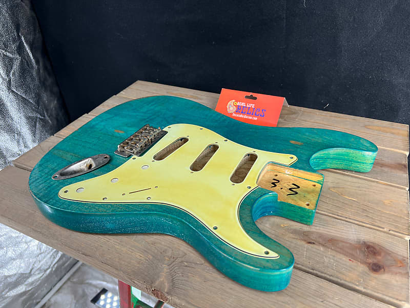 Real Life Relics Custom Class Nitro Strat® Body Aged Trans | Reverb
