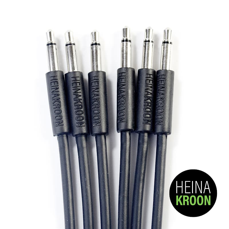 Heinakroon 23.6" (60cm) 3.5mm Slimline Black Eurorack CV | Reverb