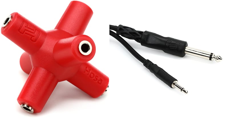 Hosa GMM-105 Knucklebones 1-to-5 Signal Splitter Bundle with | Reverb