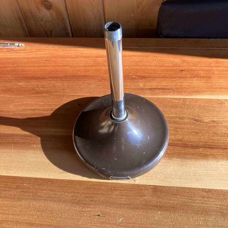 Vintage Astatic E-5 Desktop Microphone Stand 1950's - Brown | Reverb