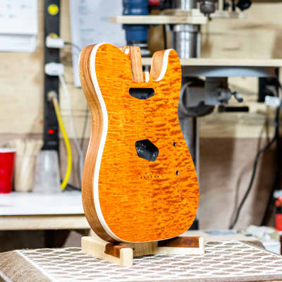 Flamed Maple Tele Body / Maple & Mahogany Tele | Reverb