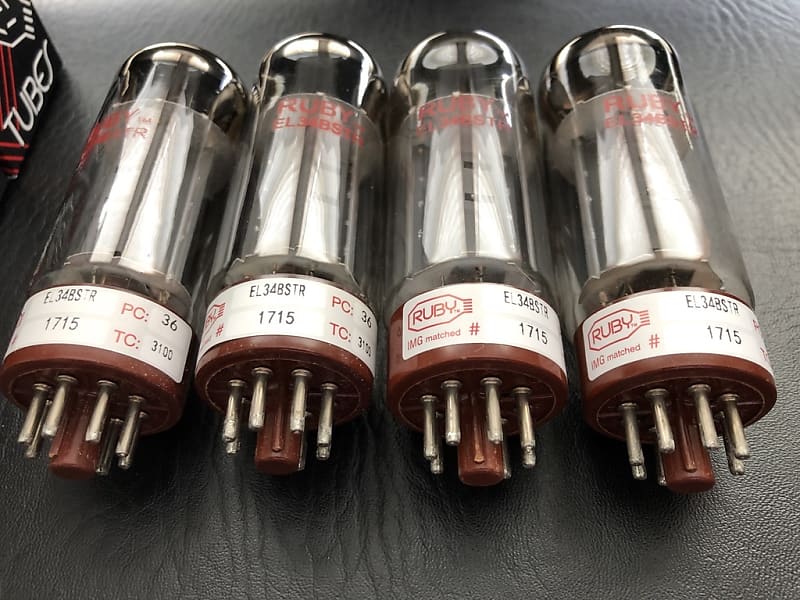 Ruby EL34BSTR Matched Quad EL34 | Reverb