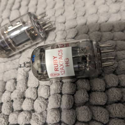 5 Preamp tubes 12ax7 plus one Ruby FREE (6 total) | Reverb