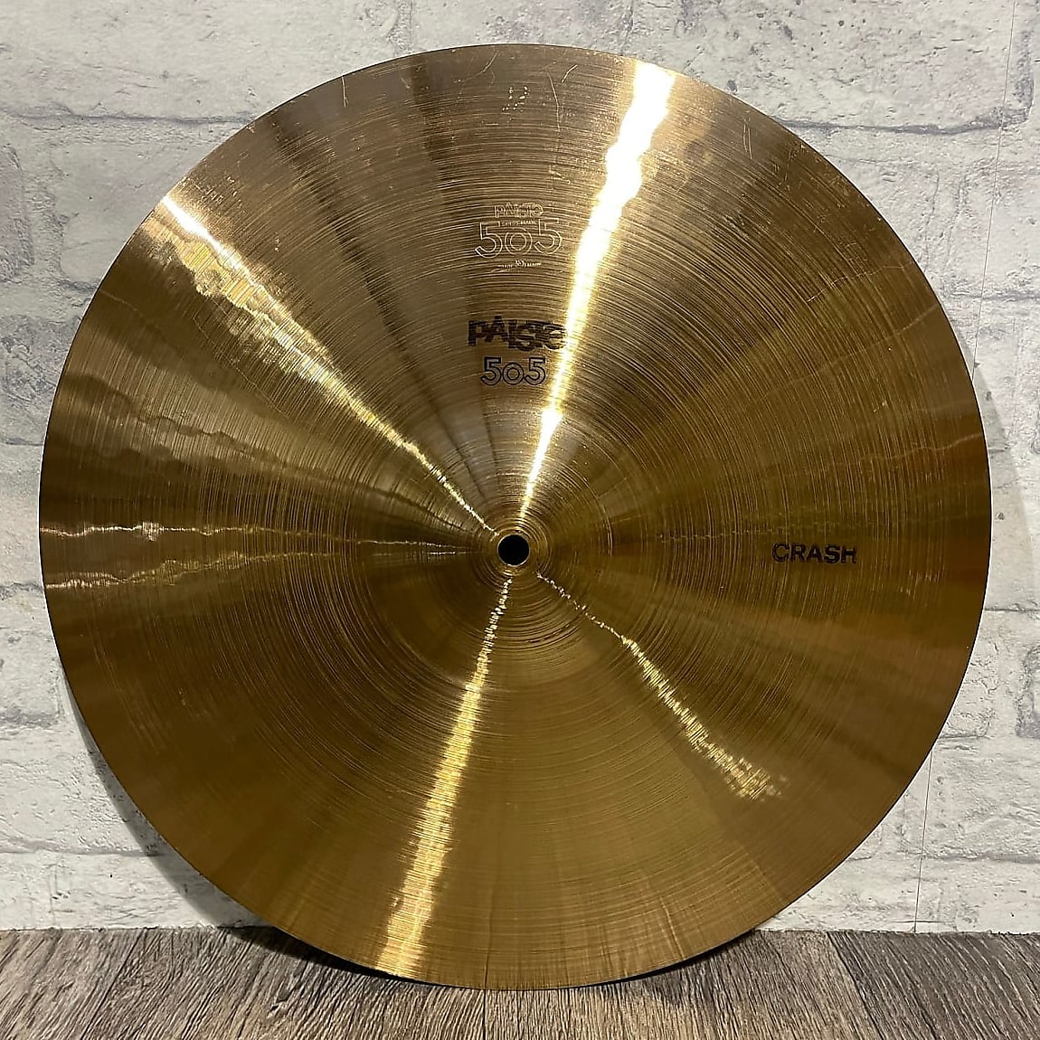 Paiste 16" 505 "Black Label" Crash Cymbal 1974 - | Reverb Australia