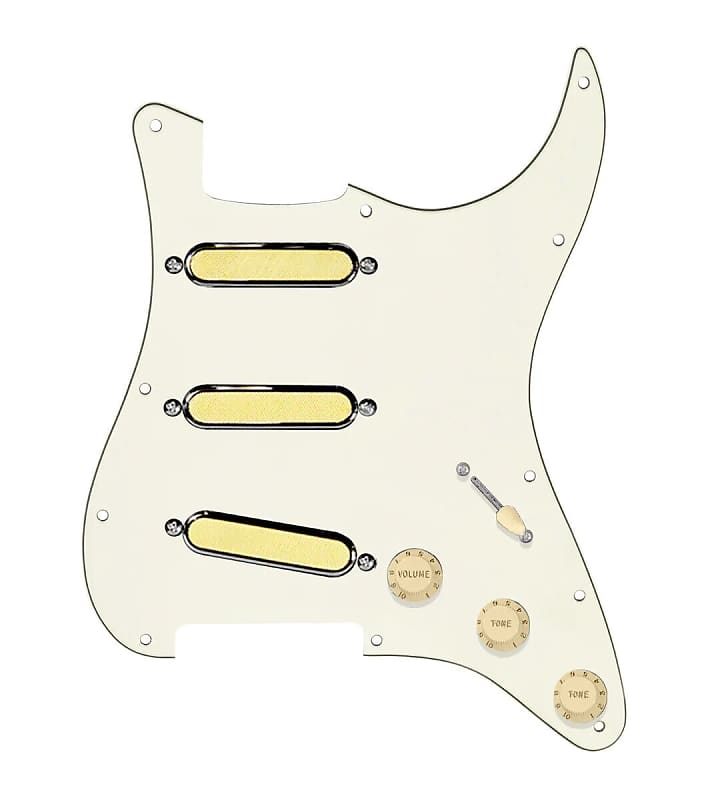 920D Custom Gold Foils Loaded Parchment Pickguard 5 Way for | Reverb