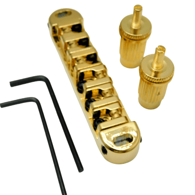 Wilkinson LOCKING ROLLER Bridge Epiphone Les Paul Guitar-Gold | Reverb