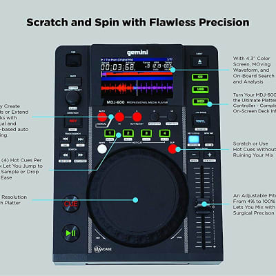 Gemini - MDJ-600 - Professional Dj USB and CD Media Player w/ | Reverb
