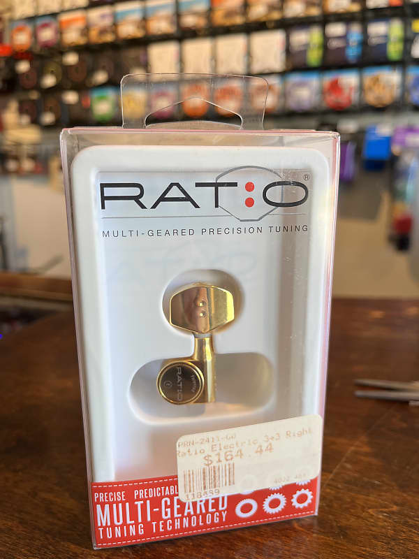 Graph Tech Ratio Tuning pegs Electric 3 + 3 Gold | Reverb