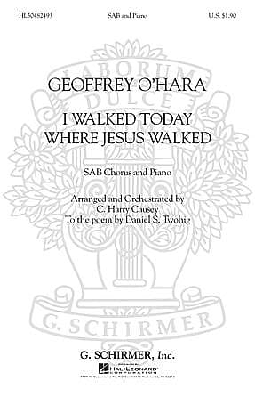 I Walked Today Where Jesus Walked SATB | Reverb