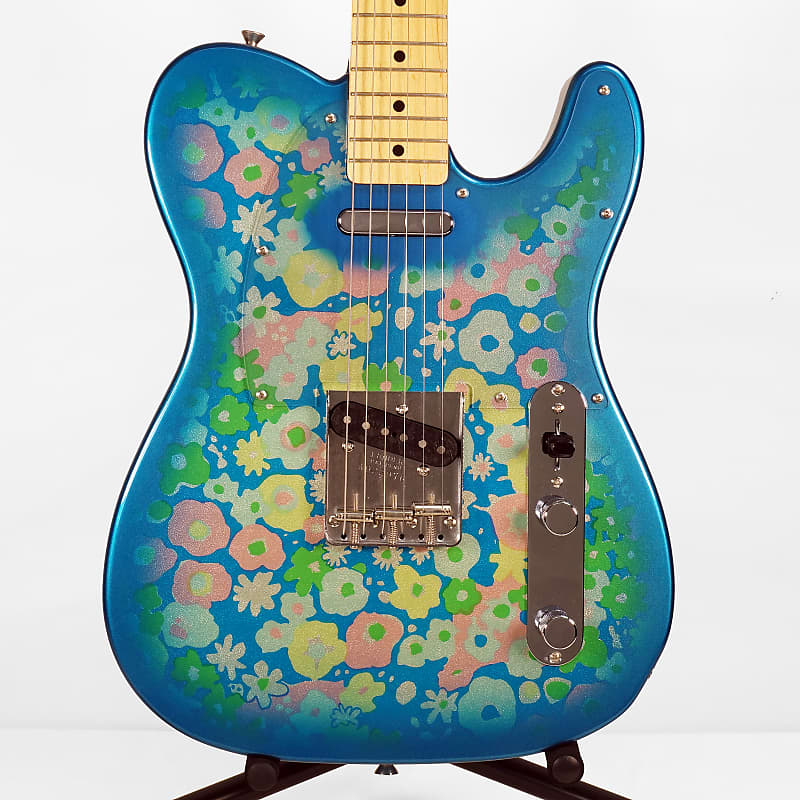 1999 Fender Telecaster Blue Flower Floral Crafted In Japan | Reverb