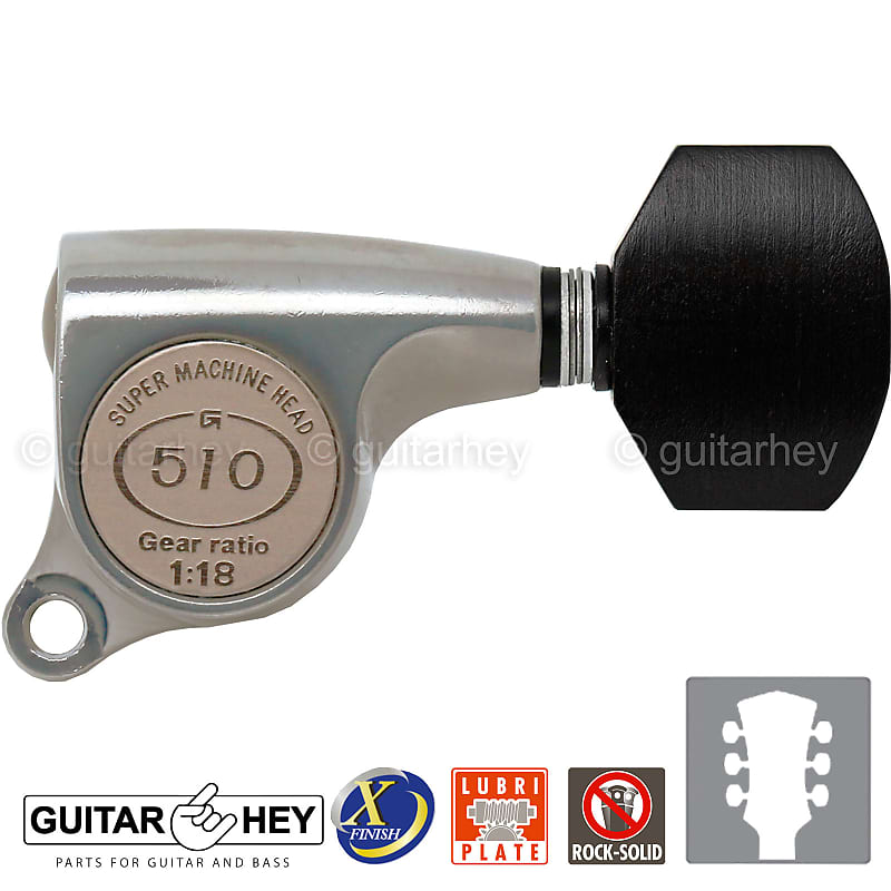 NEW Gotoh SGS510Z-EN07 L3+R3 Set Mini Tuners 1:18 Ratio 3x3 - | Reverb